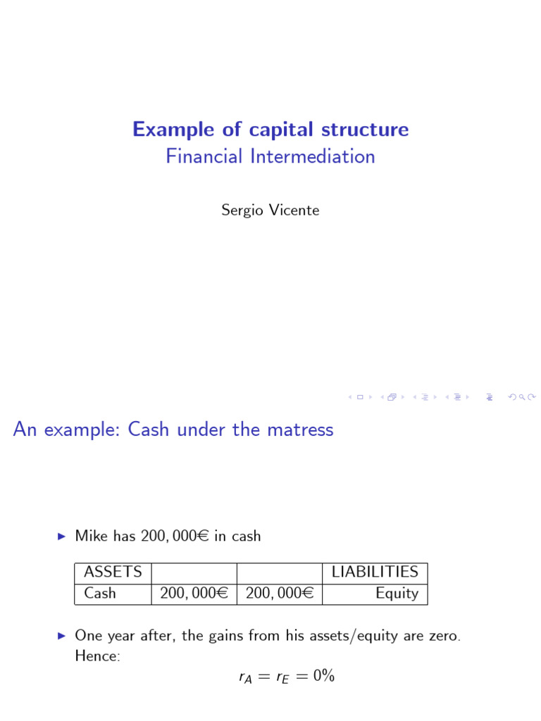 2.2.0 Example of Capital Structure | PDF | Equity (Finance) | Debt