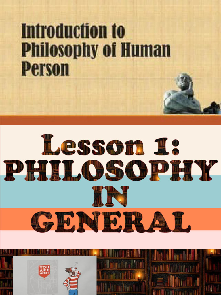 Lesson 1 Intro To Philo | PDF | Reason | Idea