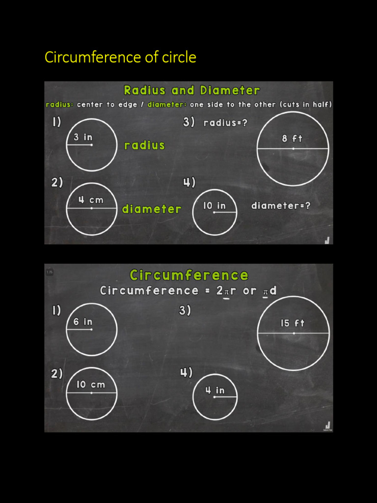 Circumference Notes | PDF