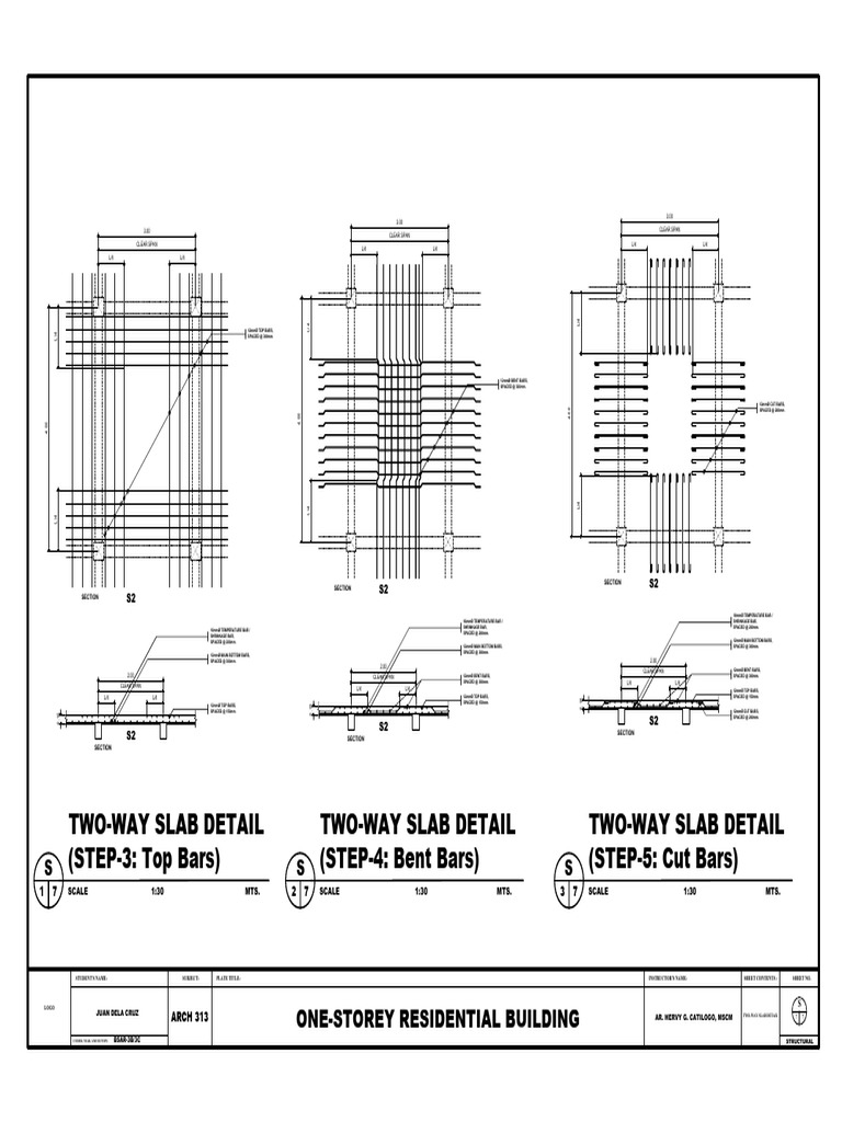 2 Way Slab Step 3 4 5 | PDF