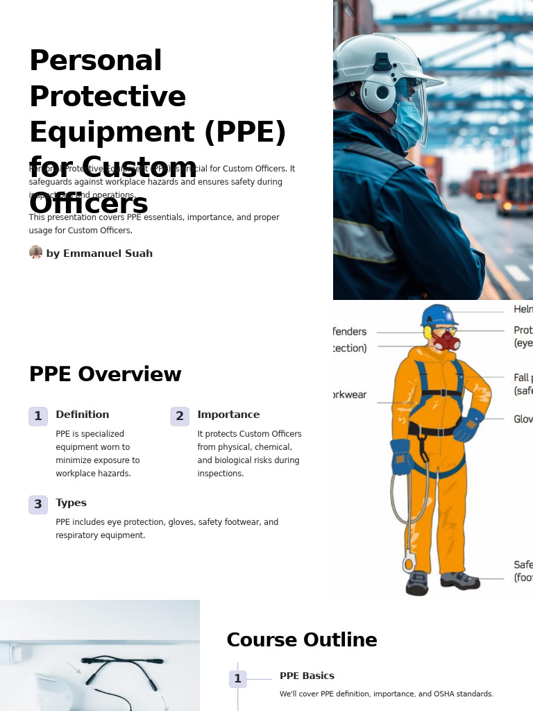 PPE Essentials for Custom Officers | PDF | Personal Protective ...