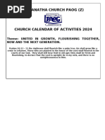RCCG Europe Continent 2025 Calendar v2 | PDF | Thanksgiving | Protestantism