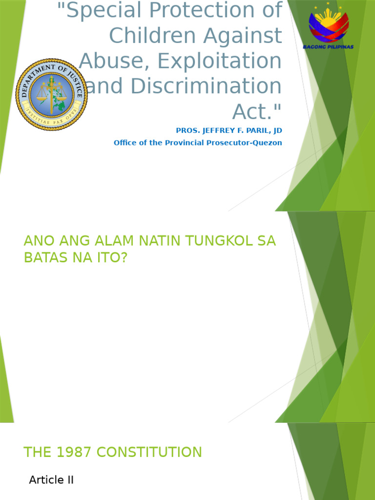 Child Abuse Law | PDF | Child Abuse | Rape