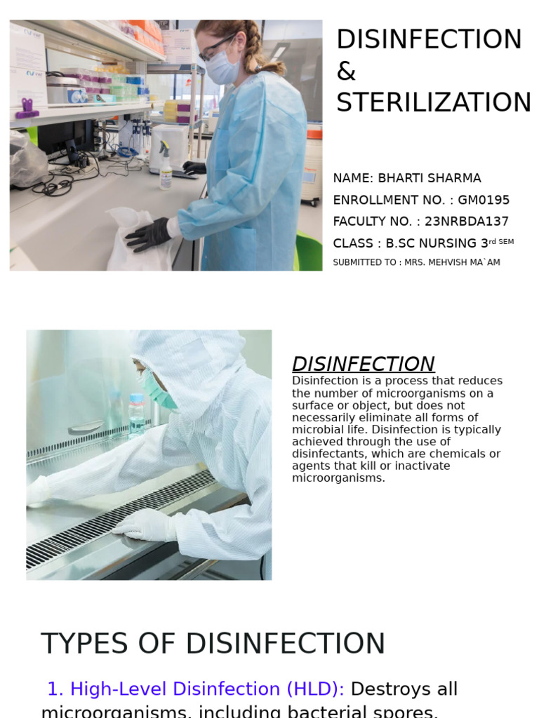 Disinfection & Sterilization | PDF | Disinfectant | Sterilization (Microbiology)