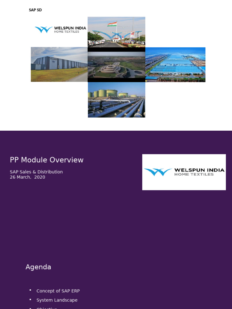 Welspun SAP PP | PDF | Cost | Computing