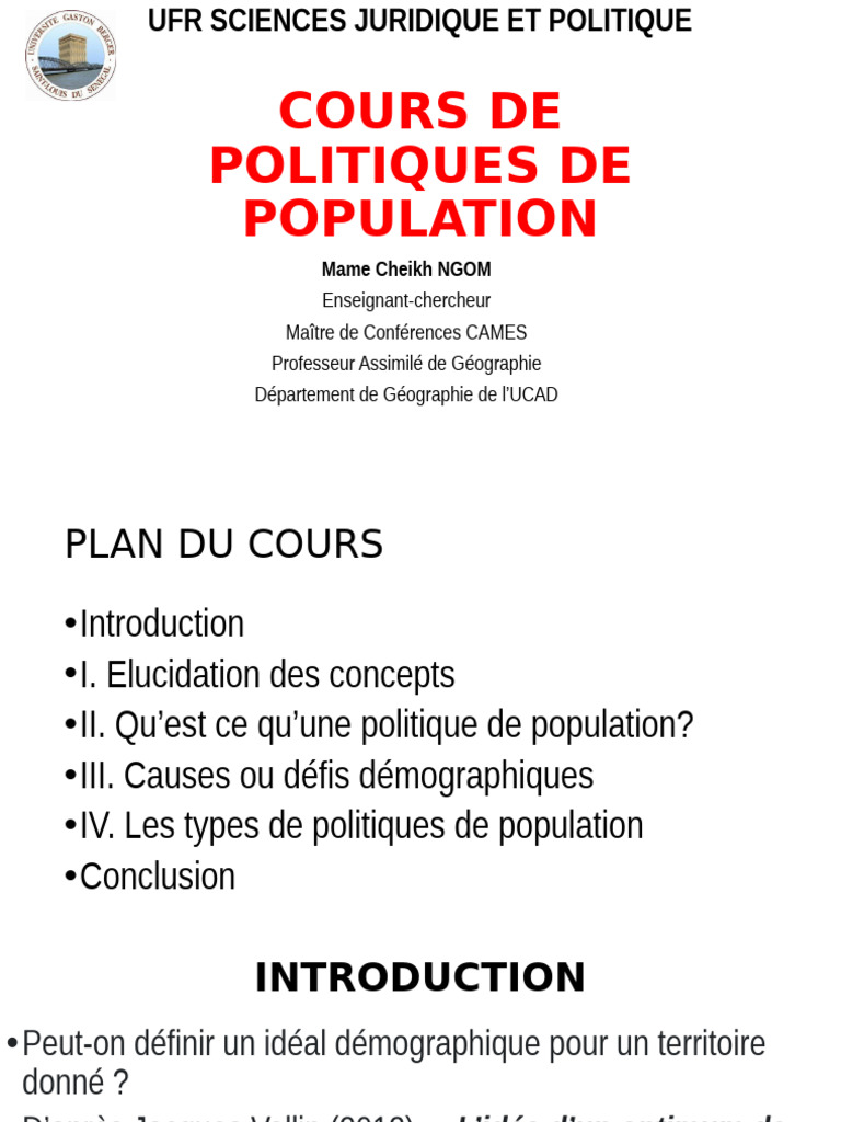 Ufr Sciences Juridique Et Politique | PDF | Zone rurale | Géographie