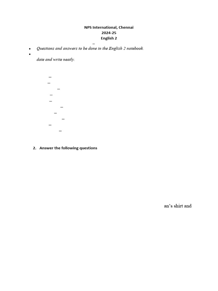 Grade 6 - LN 9 - Poem - The Enchanted Shirt - Notes | PDF