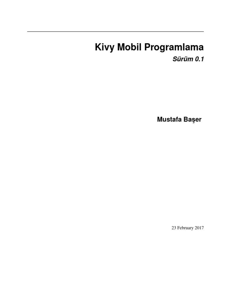 Kivy-Tr DL | PDF