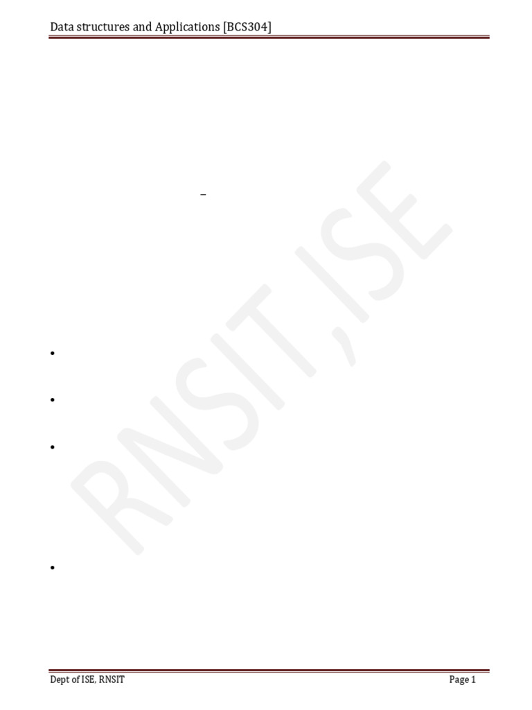Bcs304-Dsa-Module 3 | PDF | Pointer (Computer Programming) | Computer ...