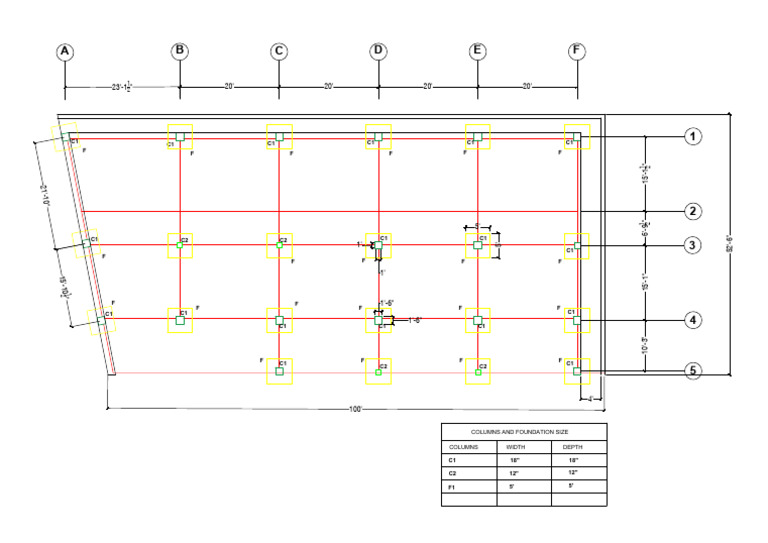 Foundation Layout CAD-Model | PDF