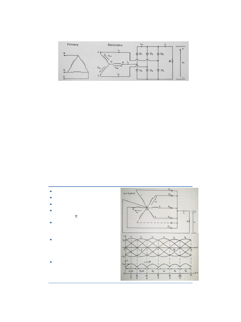 L6 - Three Phase Rectifiers | PDF | Rectifier | Power Electronics