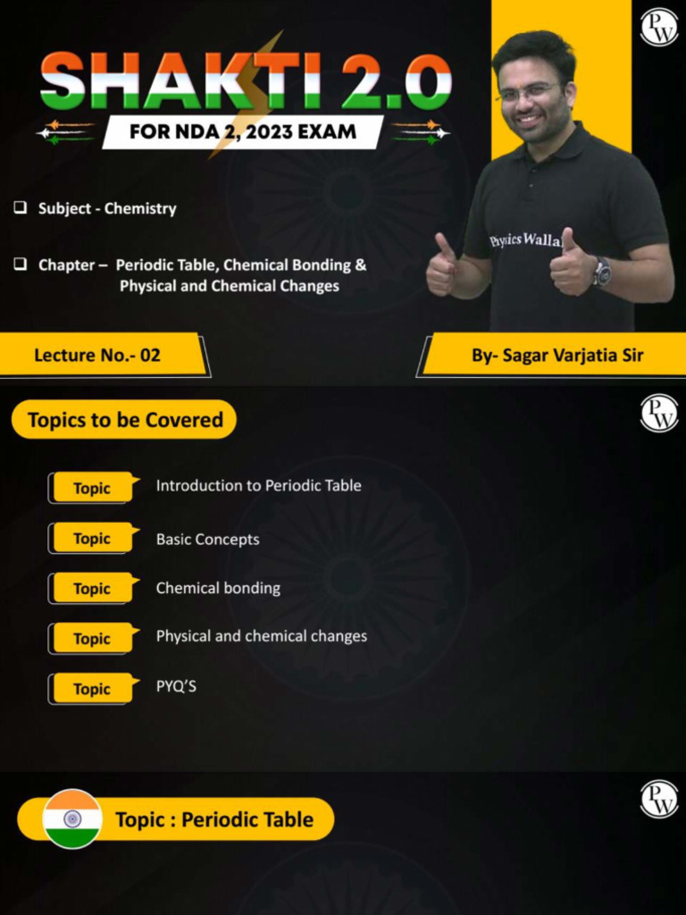 Chemistry 02 - Periodic Table, Chemical Bonding, Physical and Chemical ...