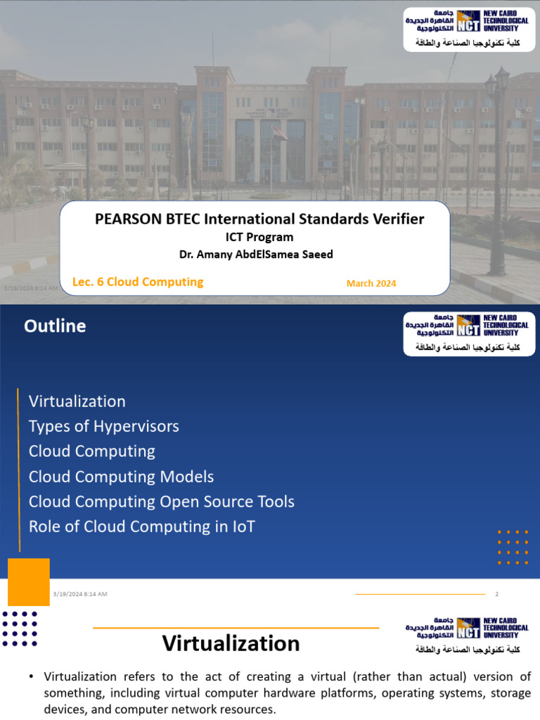 ICT Cloud & Virtualization Guide | PDF | Cloud Computing | Virtualization