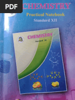 12th Chemistry Practical Answers | PDF
