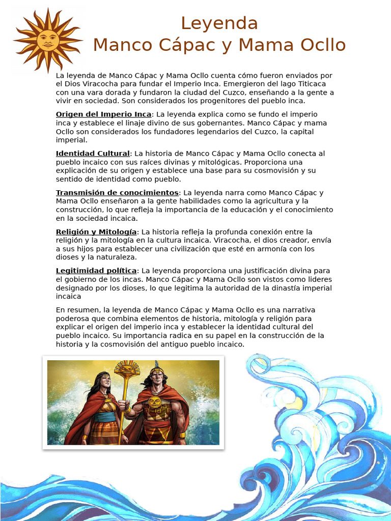 Manco Capac y Mama Ocllo | PDF