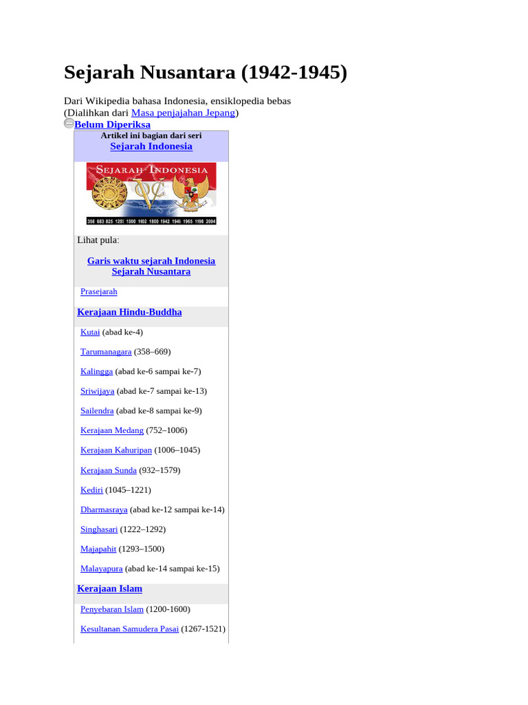 Sejarah Nusantara | PDF | Perjalanan | Sejarah