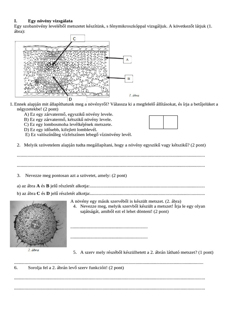 Noveny Szerv 1 | PDF