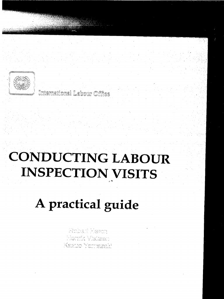 Conducting Labour Inspection Visits-ILO | PDF