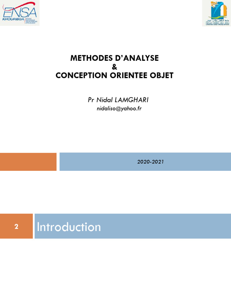 Chapitre 1 | PDF | Classe (informatique) | Langage de Modélisation Unifié