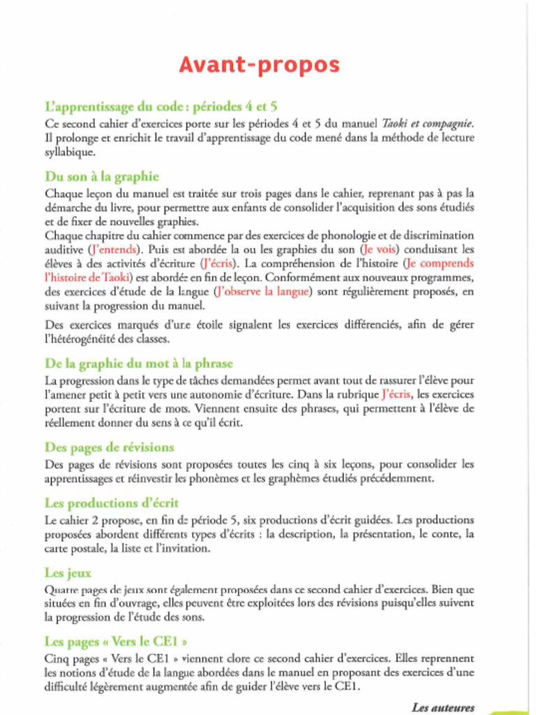 Taoki Cahier D'exercices 2 | PDF