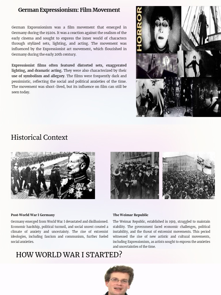 German Expressionism Film Movement | PDF | Expressionism