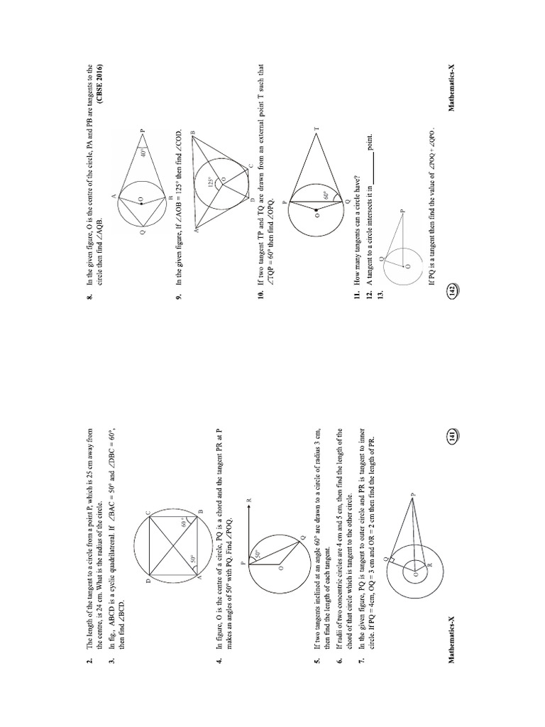 Circles Practice | PDF