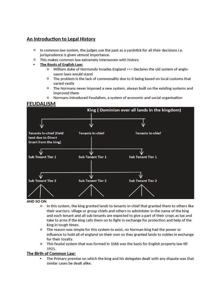 Overview of Legal History in England | PDF | Equity (Law ...