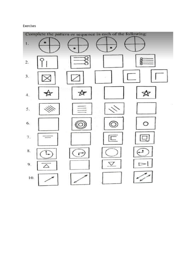 Exercise 1 in GE Math | PDF
