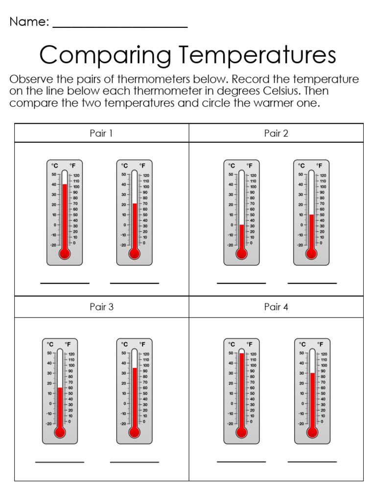 Comparing Temperatures of A Liquid. Extend | PDF