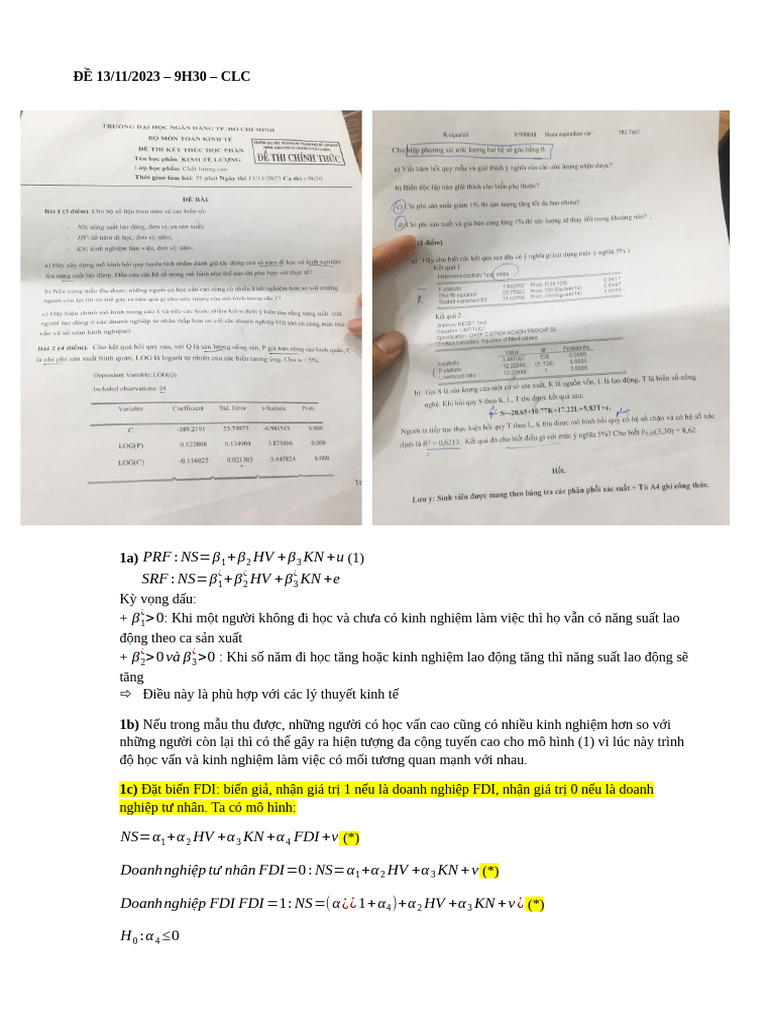 Làm đề thi thử KTL | PDF