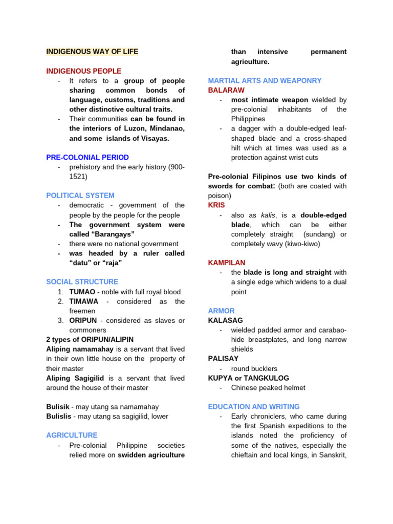 Indigenous Reviewer Midterm | PDF | Indigenous Peoples