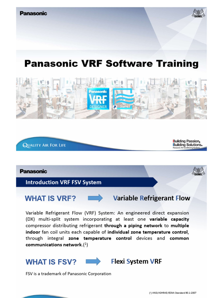 Panasonic VRF Software Training | PDF | Building Automation ...
