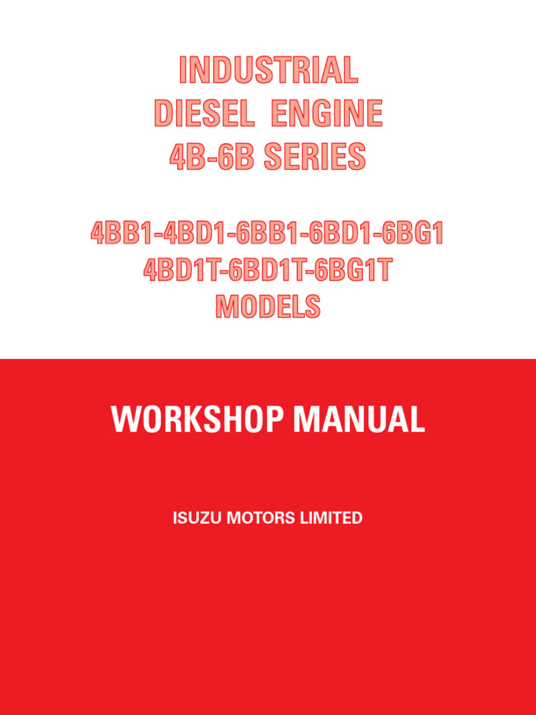 Manual Isuzu 4bb BD 6bb BD BG | PDF