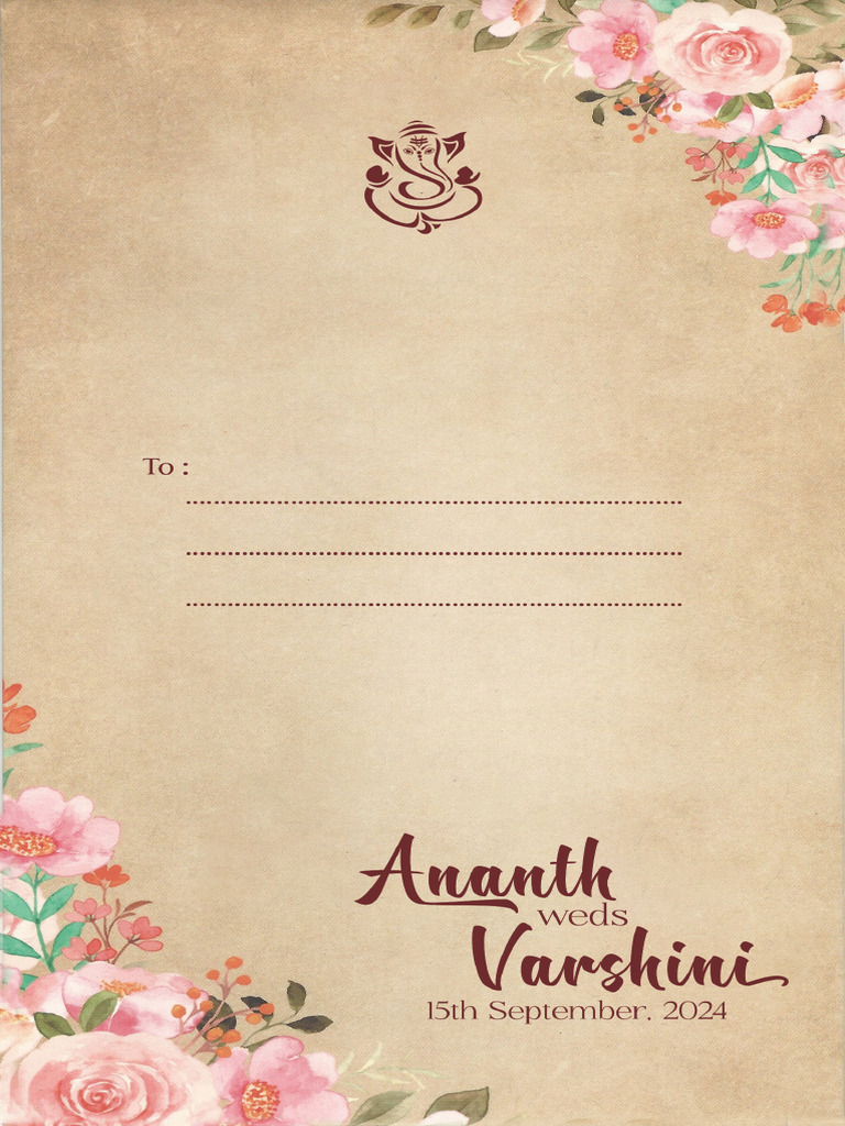 Ananth Weds Varshini | PDF