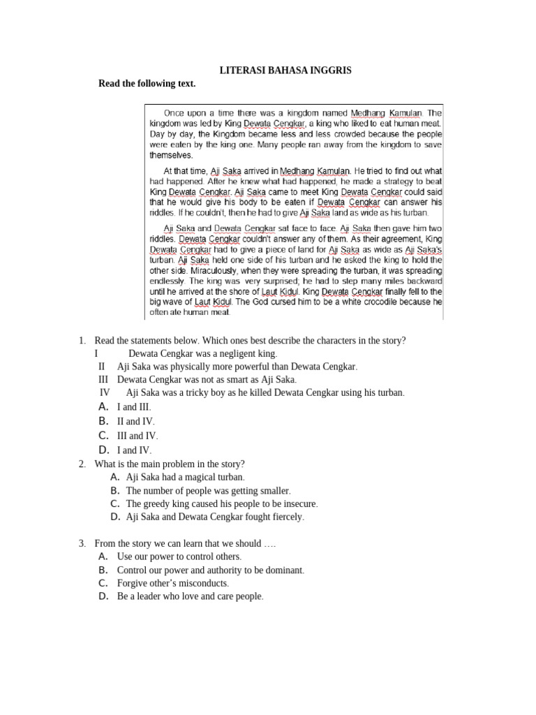 LITERASI BAHASA INGGRIS Dan Numerasi | PDF