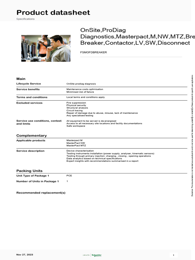 MasterPact NW - FSMOFDBREAKER | PDF