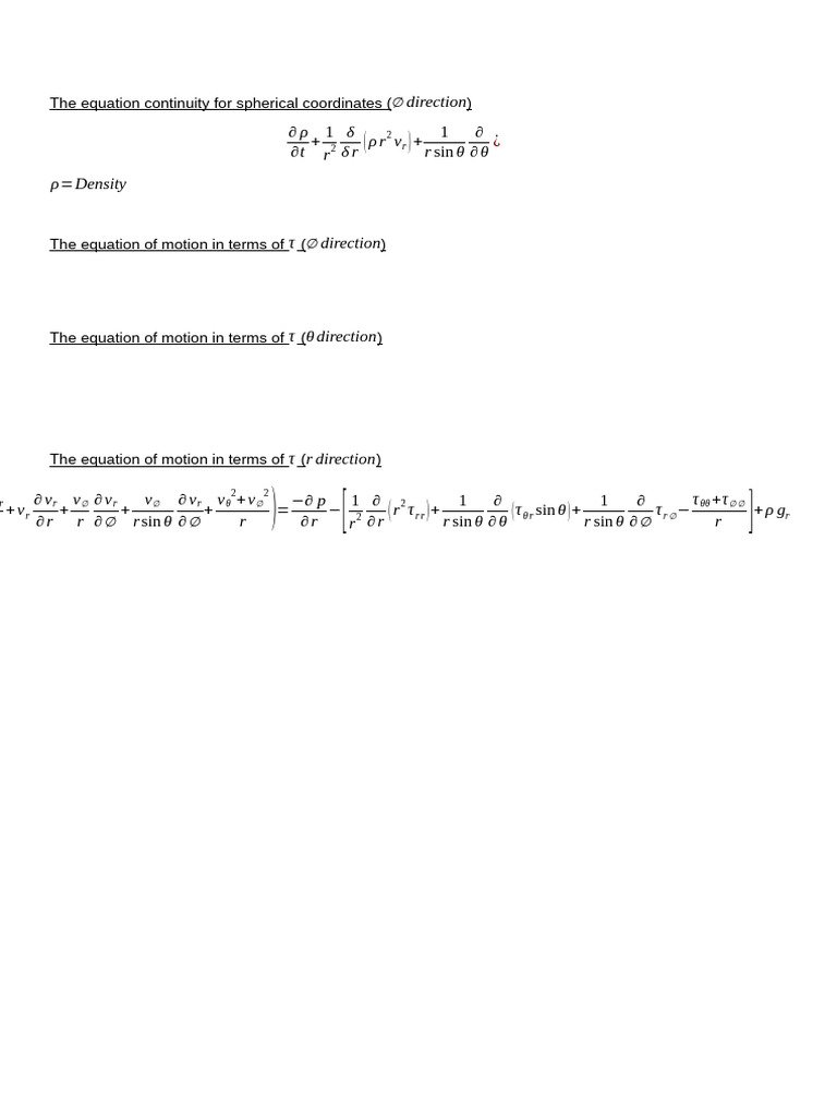 Base Equations - Transport Phenomena | PDF | Teaching Methods & Materials
