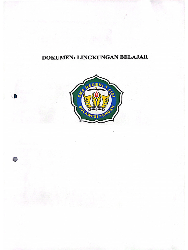 Dokumen Lingkungan Belajar | PDF