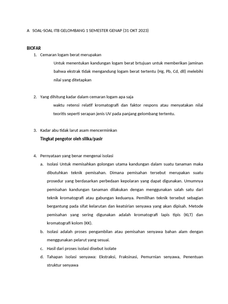 Soal-Soal Itb | PDF