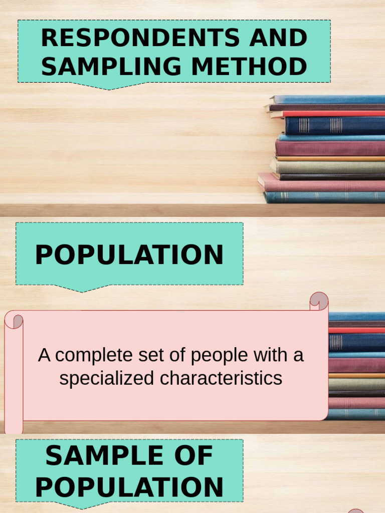 Respondents and Sampling Methods Explained | PDF