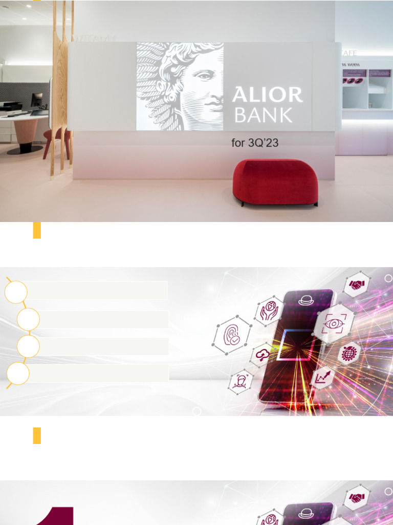 Alior Bank 3Q 2023 EN Final | PDF | Banks | Mortgages