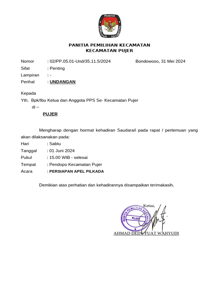 Undangan Untuk SPJ Juni - Juli 2024 | PDF