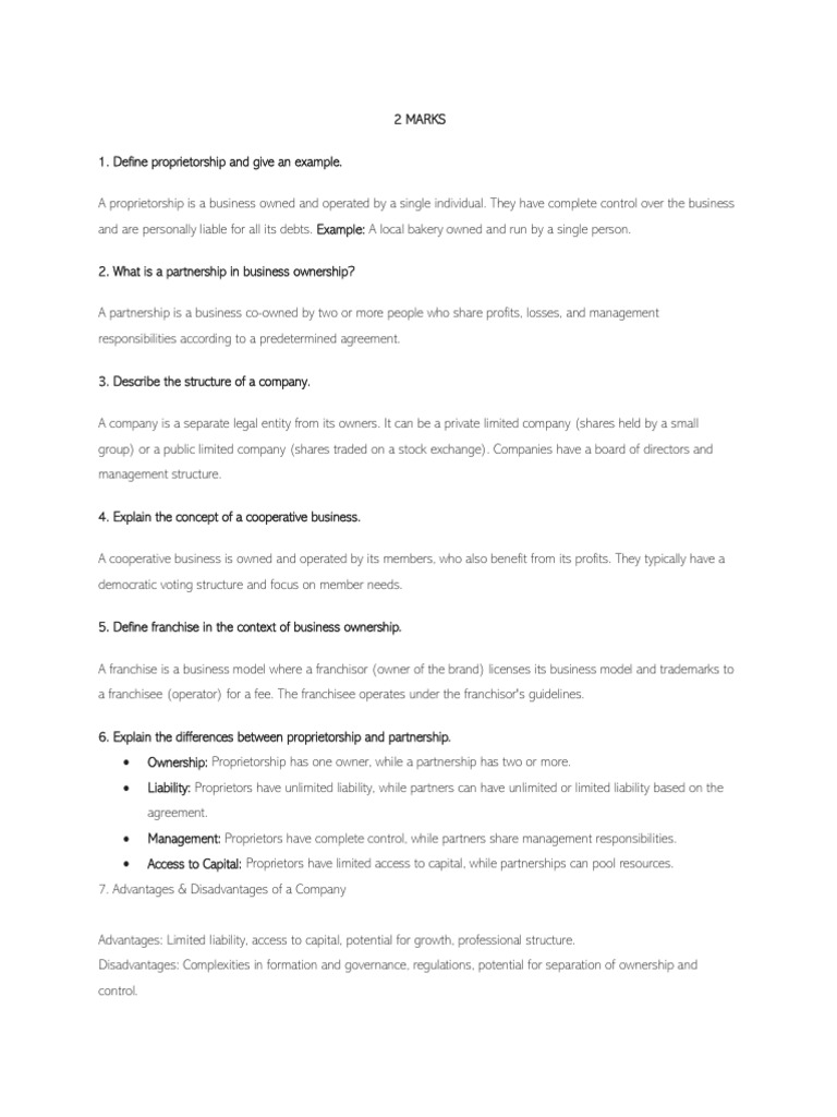 ED short | PDF | Franchising | Partnership