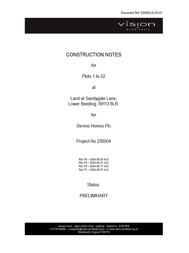 A CN 01 RevP4 (Construction Notes) | PDF | Water Heating | Drywall