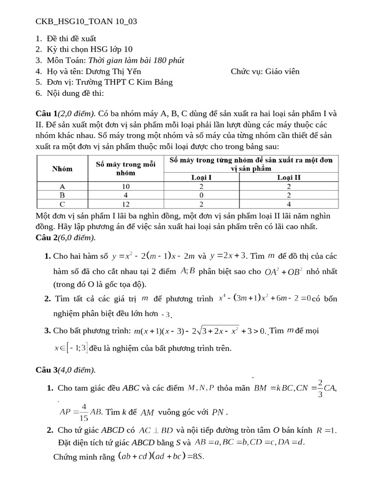 #36CKB HSG10 Toan 03 | PDF