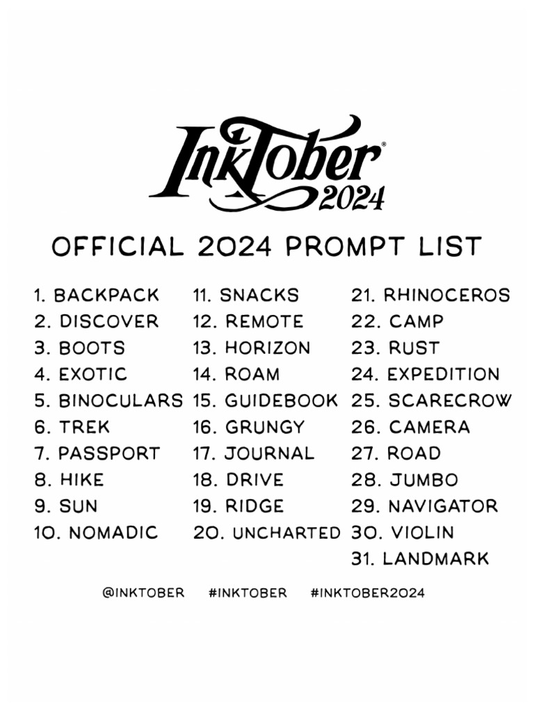 2024promptlist PrinterFriendly | PDF