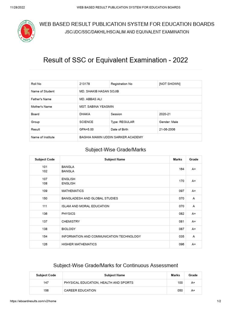 Web Based Result Publication System For Education Boards | PDF | Secondary Education ...