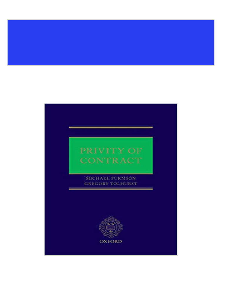 (Ebook PDF) Privity of Contract 2024 Scribd Download | PDF | Common Law ... (Ebook PDF) Privity of Contract 2024 Scribd Download | PDF | Common Law ...