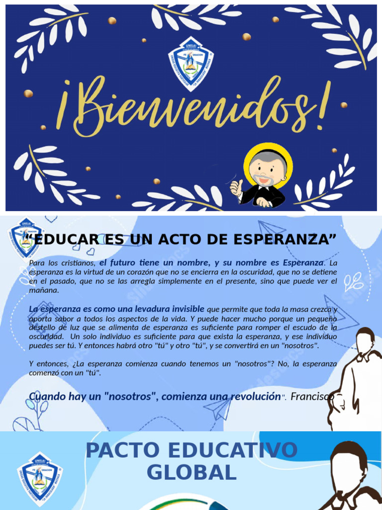 Pacto EDucativo Global - CIEV Quito 2024 G Campuzano | PDF | Evangelio ...