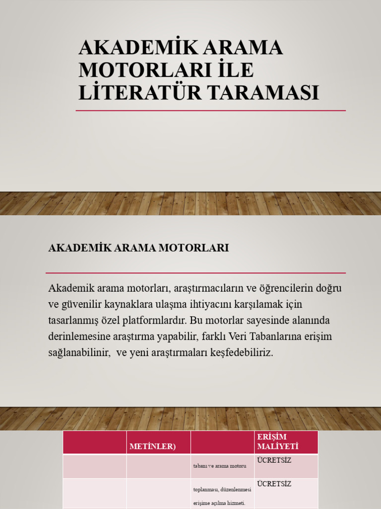 Literatür Taraması | PDF
